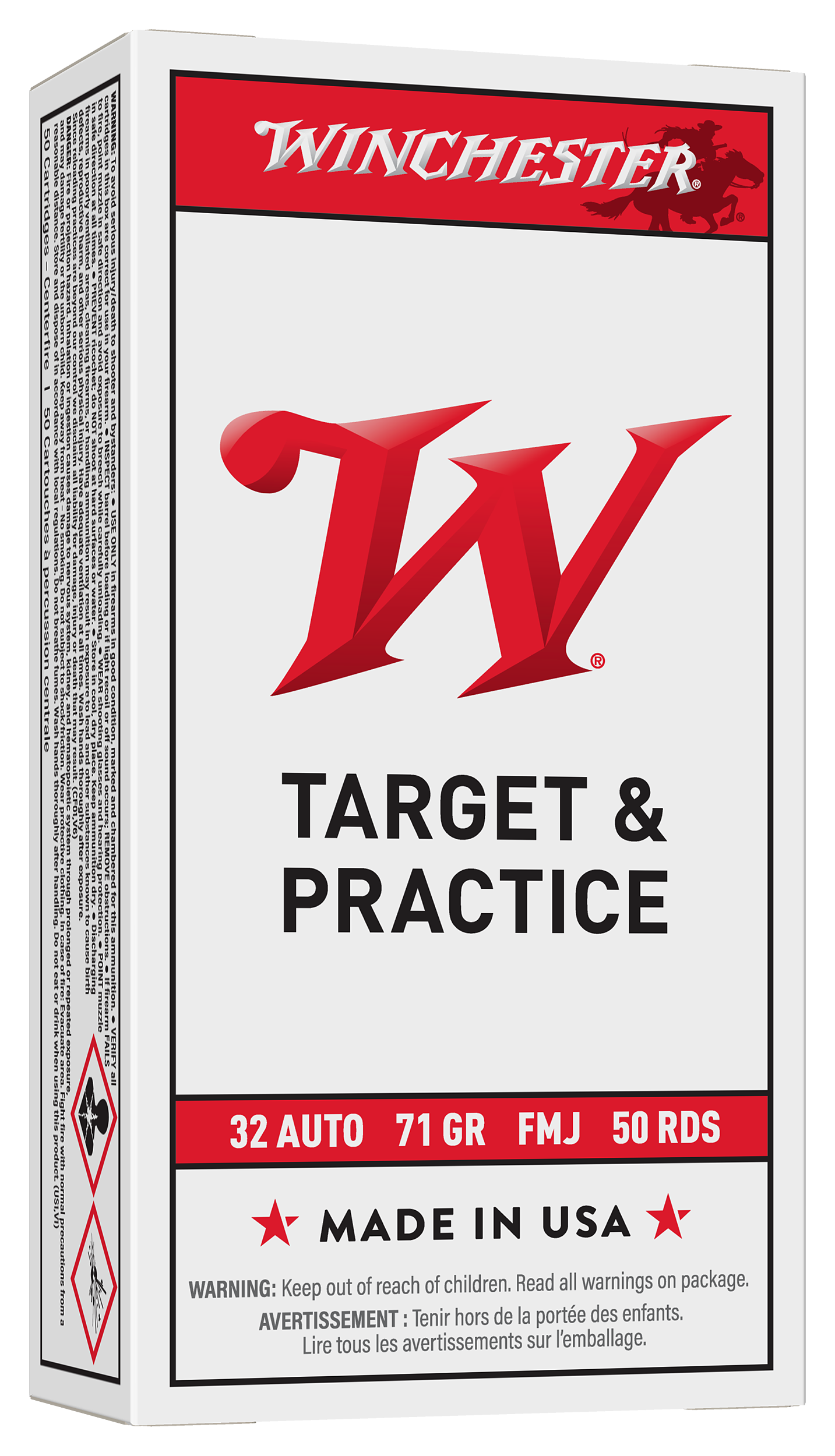 Winchester .32 ACP 71 Grain FMJ Centerfire Handgun Ammo | Cabela's